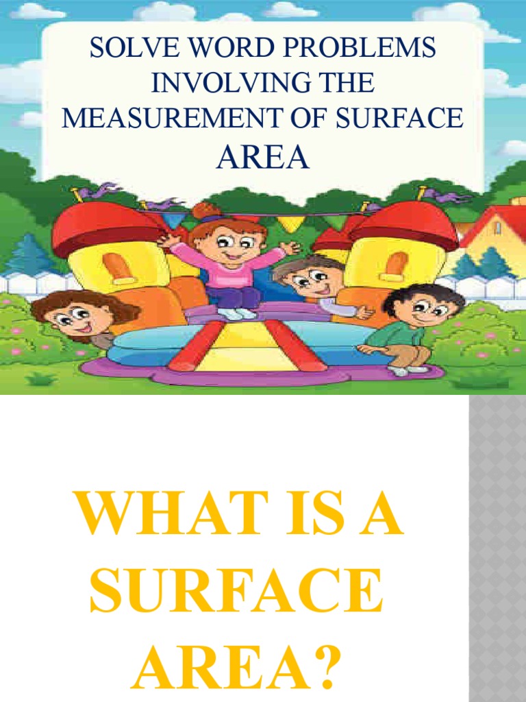 Surface Area Word Problems Guide | PDF | Area | Geometry