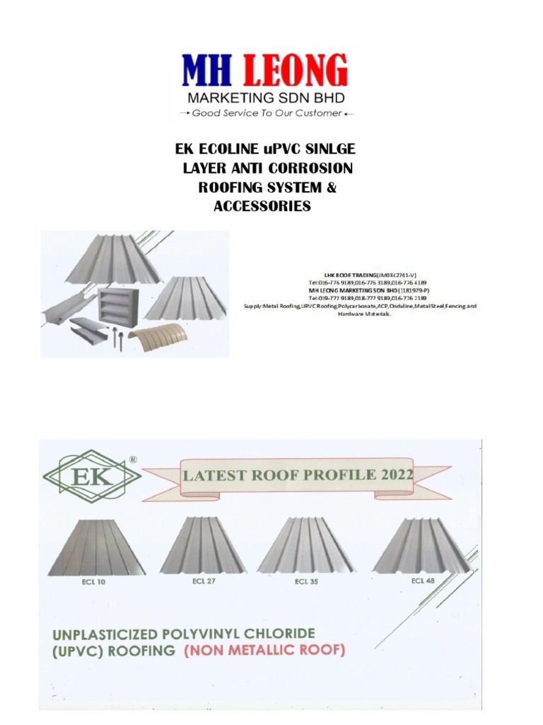 EK ECOLINE uPVC CATALOG PDF | PDF