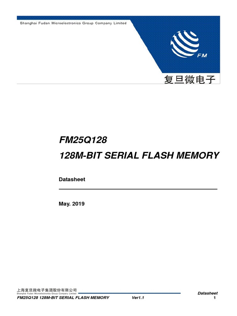 FM25Q128 Ds Eng | PDF | Flash Memory | Input/Output FM25Q128 Ds Eng | PDF | Flash Memory | Input/Output