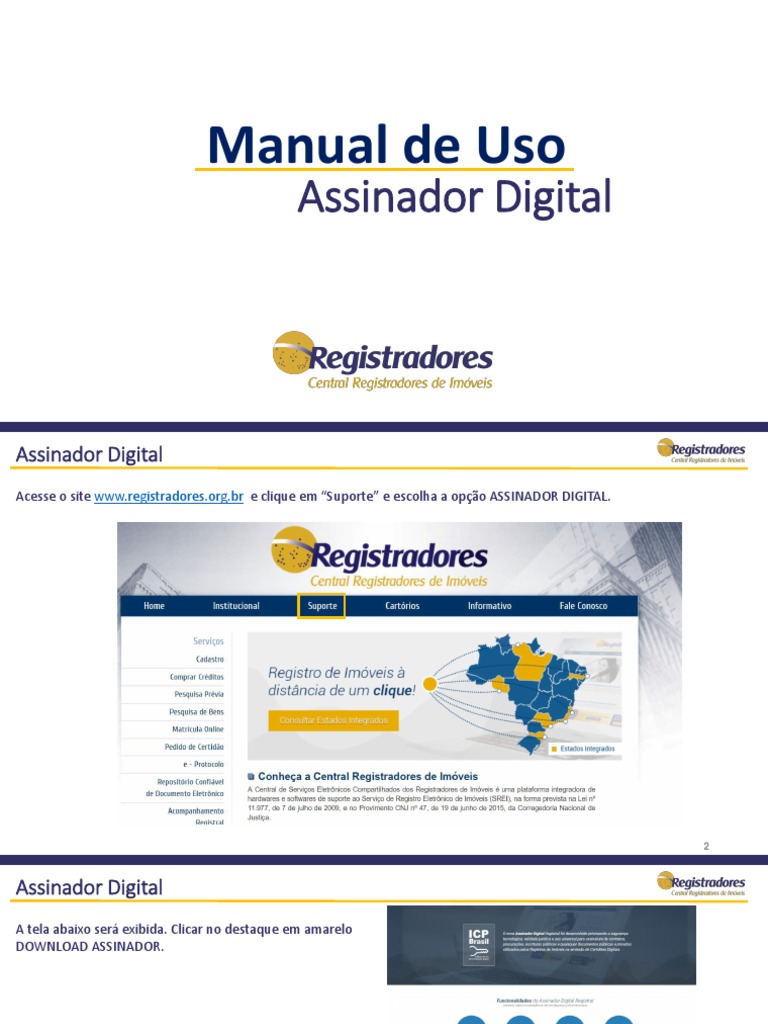 Manual do Assinador Digital ARISP | PDF | Ciência da Computação | Programas