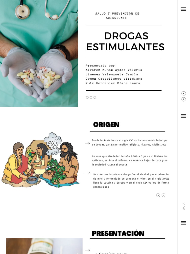 Drogas Estimulantes | PDF | La dependencia de sustancias | Cocaína