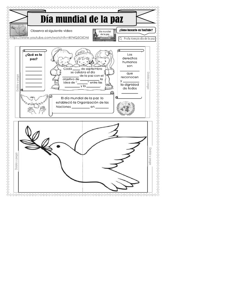 Actividades Día Mundial De La Paz Profa Kempis Pdf