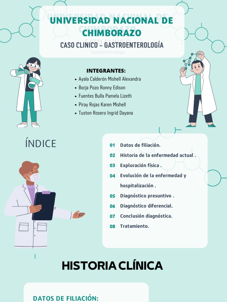 Borja Ronny Caso Clínico Gastroenterología PDF | PDF | Cirrosis | Hígado