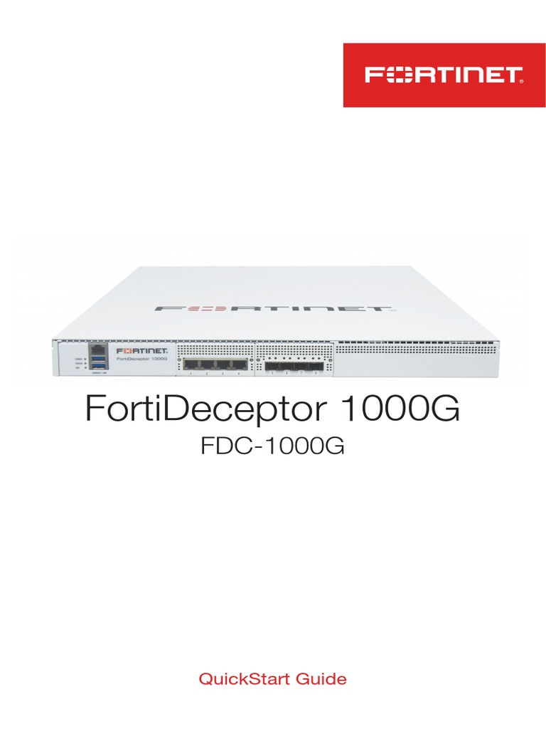 Fortideceptor 1000g Qsg Pdf Command Line Interface Ip Address