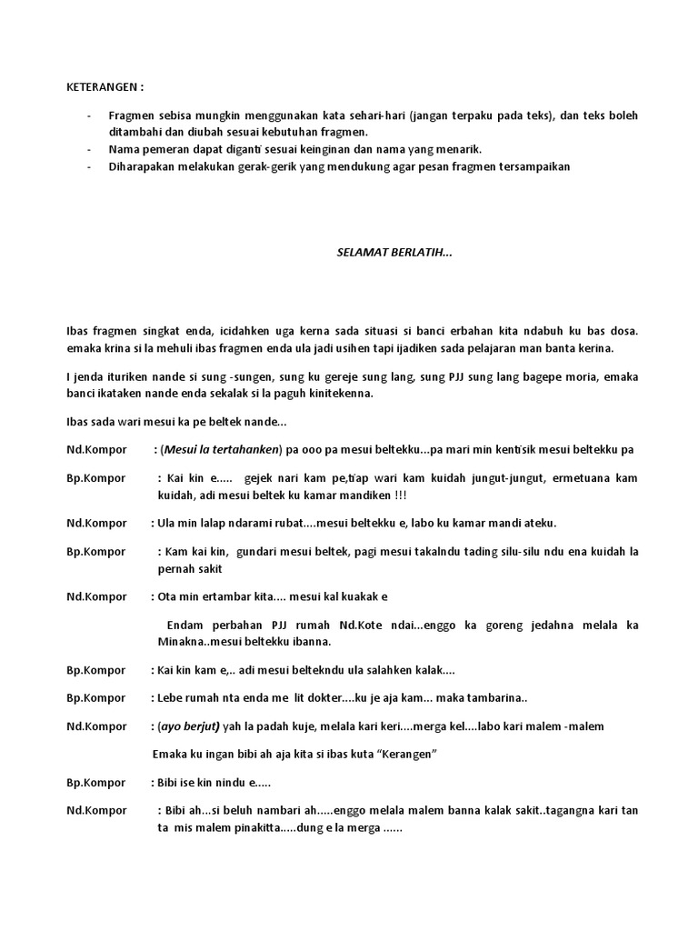 Fragmen Natal Singkat | PDF