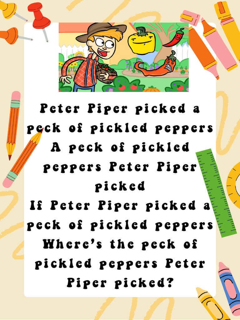 English Tongue Twister | PDF