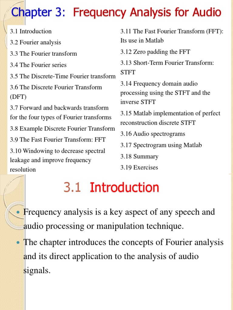 Chapter 3 PDF | PDF | Discrete Fourier Transform | Fourier Transform