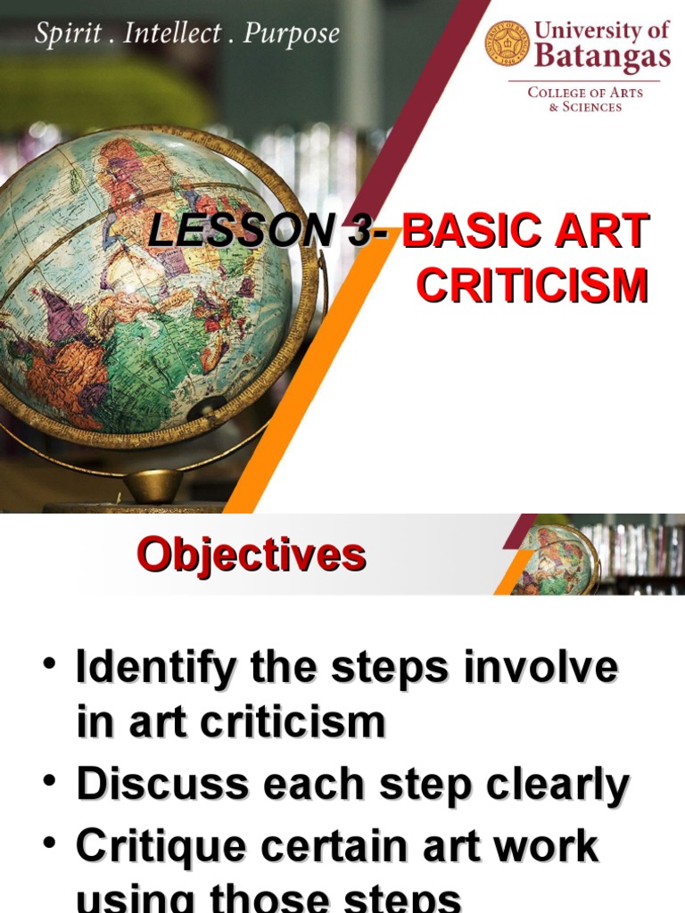 Lesson 3 - Art Criticism | PDF | Cognition | Cognitive Science