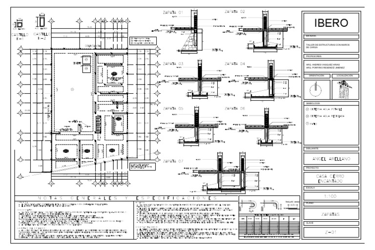 Plano de Cimentación | PDF