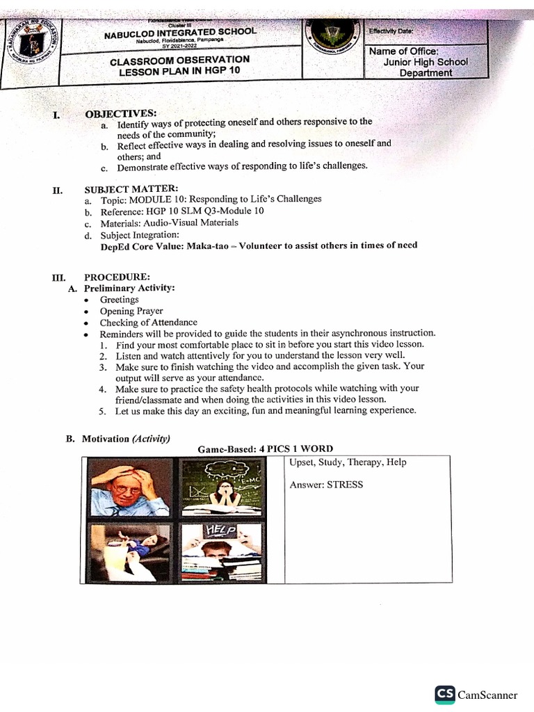 Grade 10 - HG LESSON PLAN | PDF