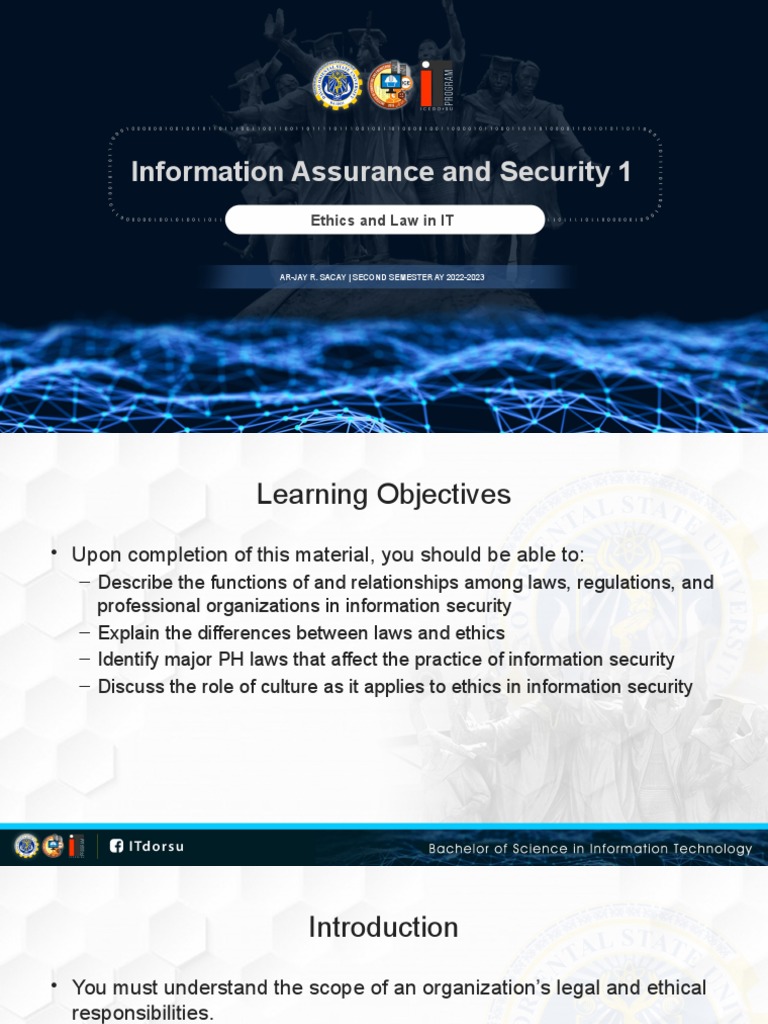 ISA1 Module1Topic4 | PDF | Information Security | Due Diligence