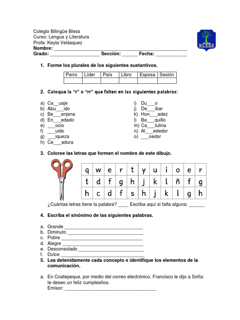 Hoja de Trabajo #1 | PDF | Lingüística