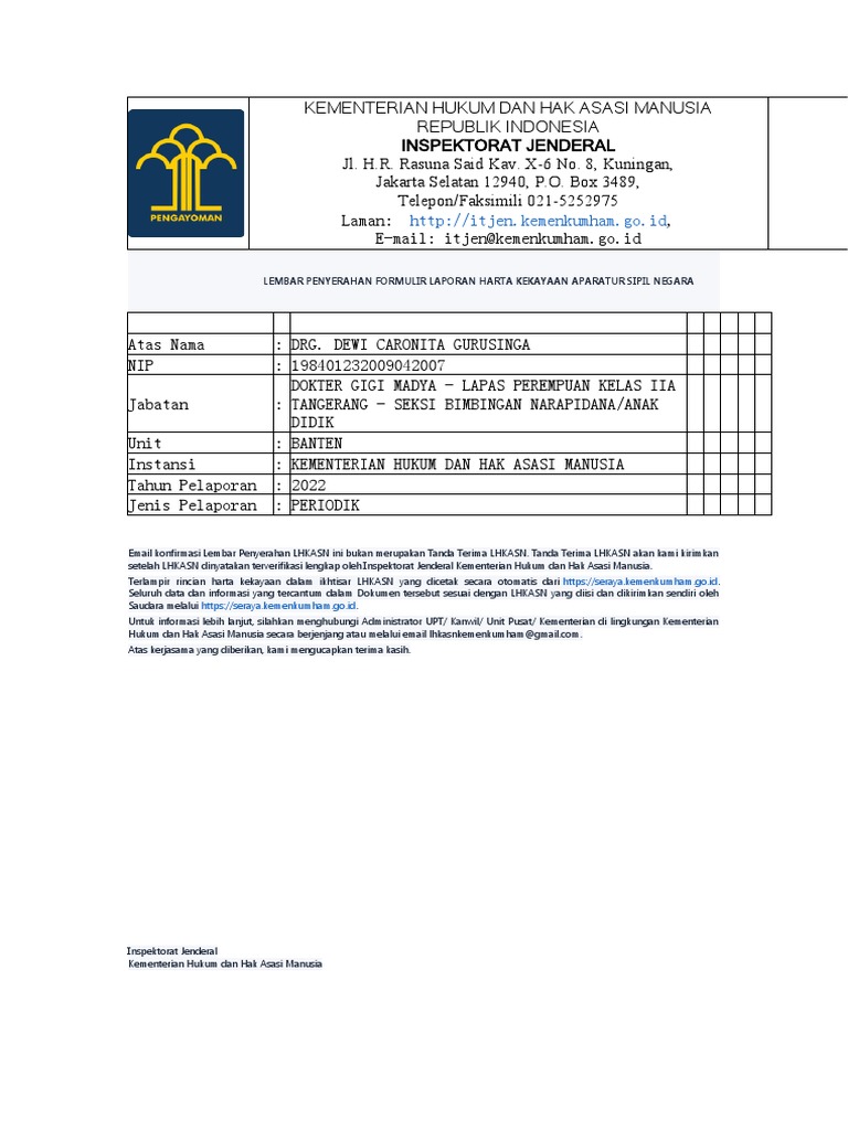 Bukti Pelaporan | PDF