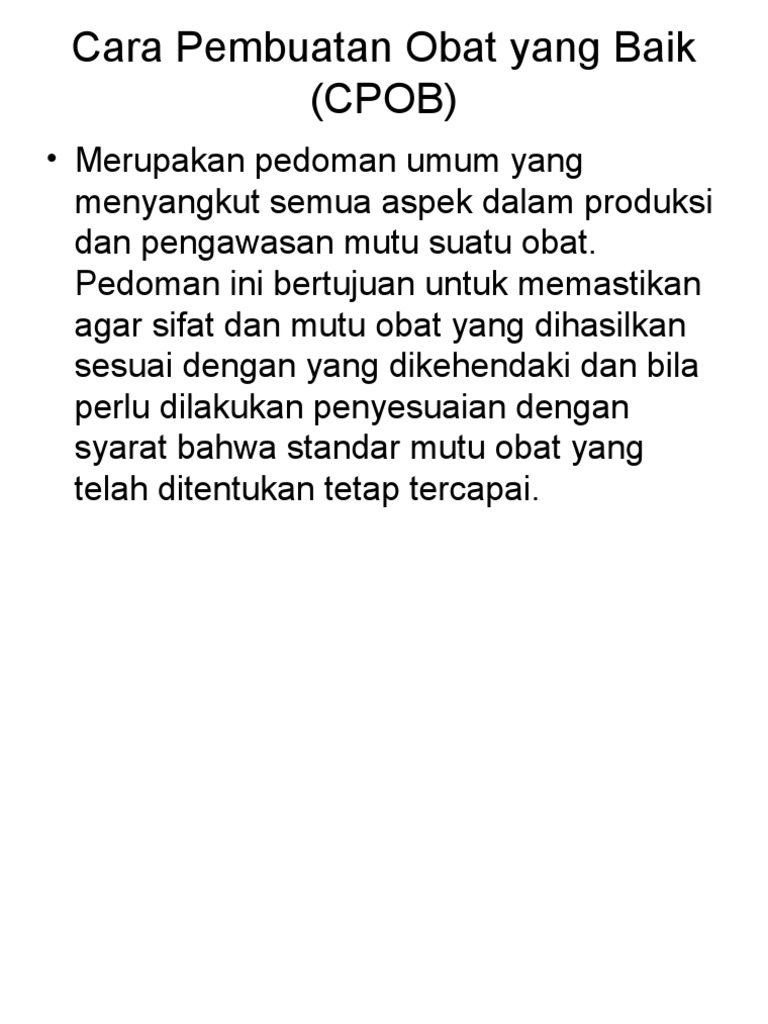 Slide Industri Farmasi | PDF