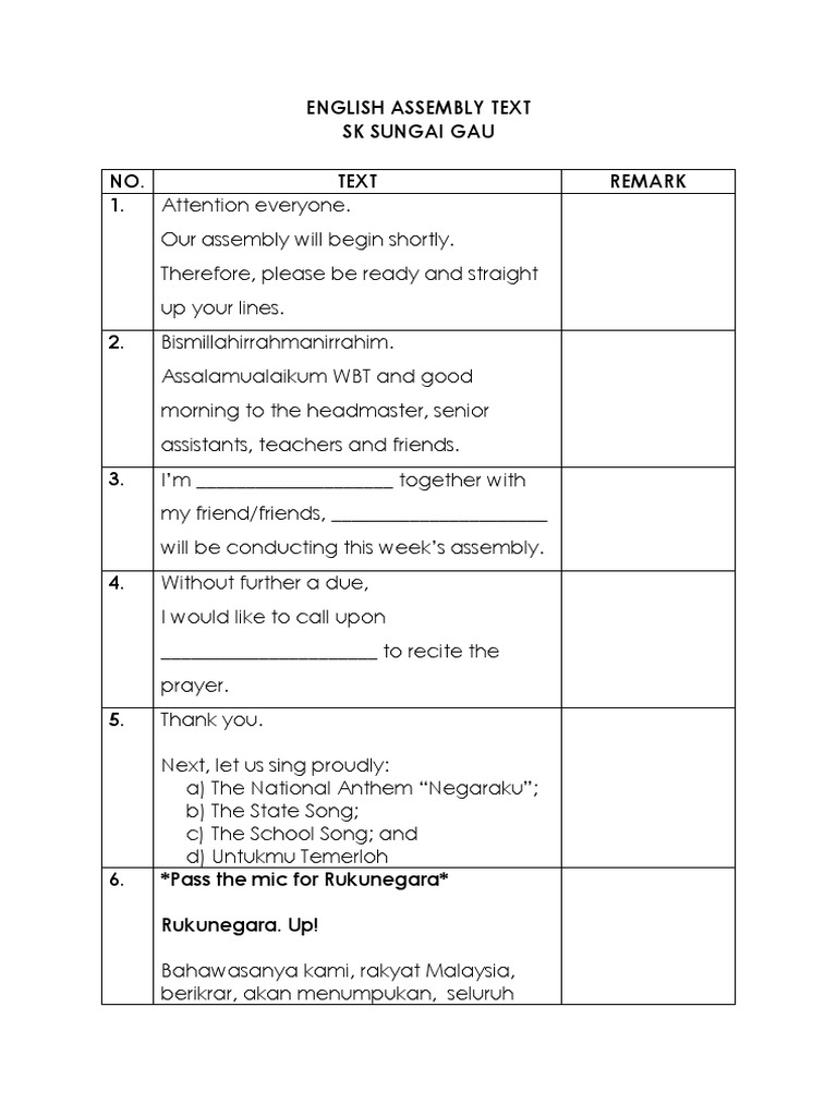 English Assembly Text | Download Free PDF | Malaysia | Government