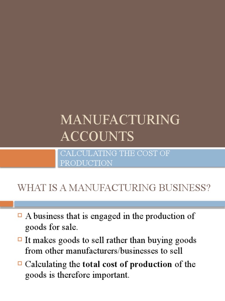 Manufacturing Cost Calculation Guide | PDF | Income Statement | Cost