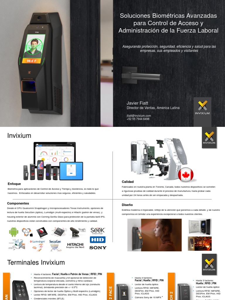 INVIXIUM - Presentación Resumida - LenelS2 OG | PDF | Aplicación movil ...