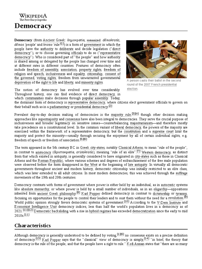 Democracy | PDF | Democracy | Political Ideologies