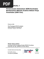 Panduan Aplikasi Renbut SDM Kesehatan | PDF