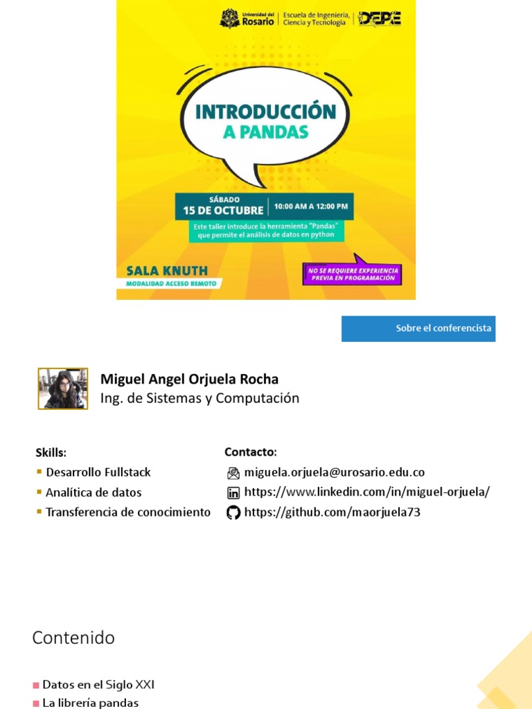 10 Python - Introducción A Pandas PDF | PDF | Objeto (informática) | Python (lenguaje de ...