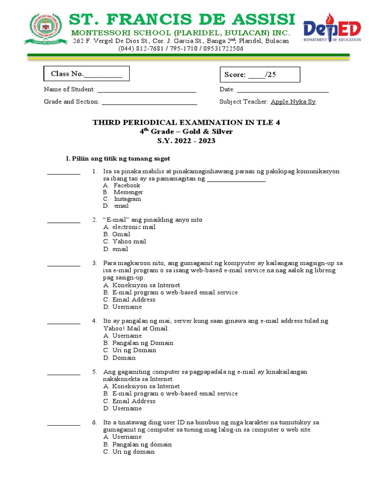 TLE 4 3rdp | PDF