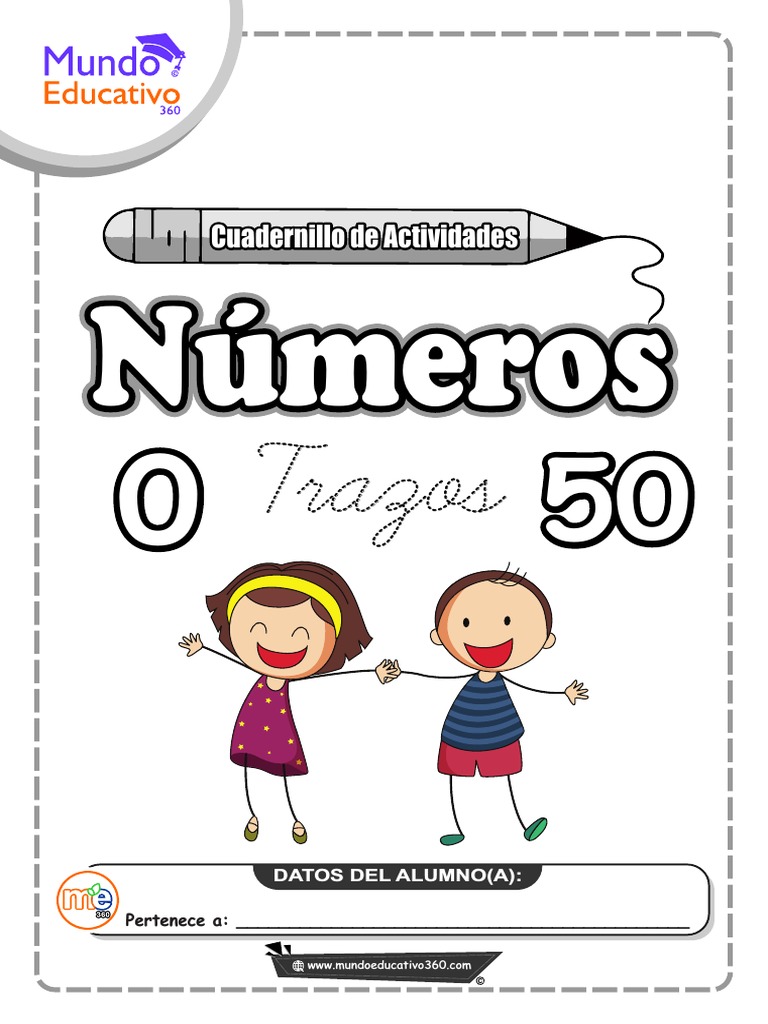Cuadernillo de Trazos de Números 1-50 | PDF | Crecimiento personal y ...