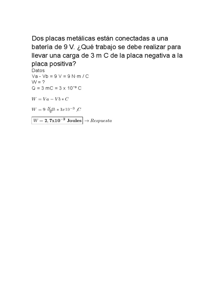 Fisica 3 Ejercicios Cap 25 | PDF Fisica 3 Ejercicios Cap 25 | PDF