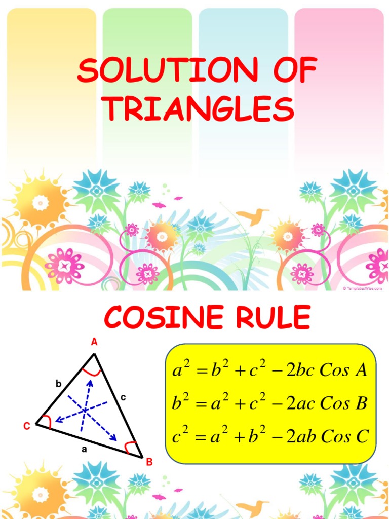 Cosine Rule | PDF