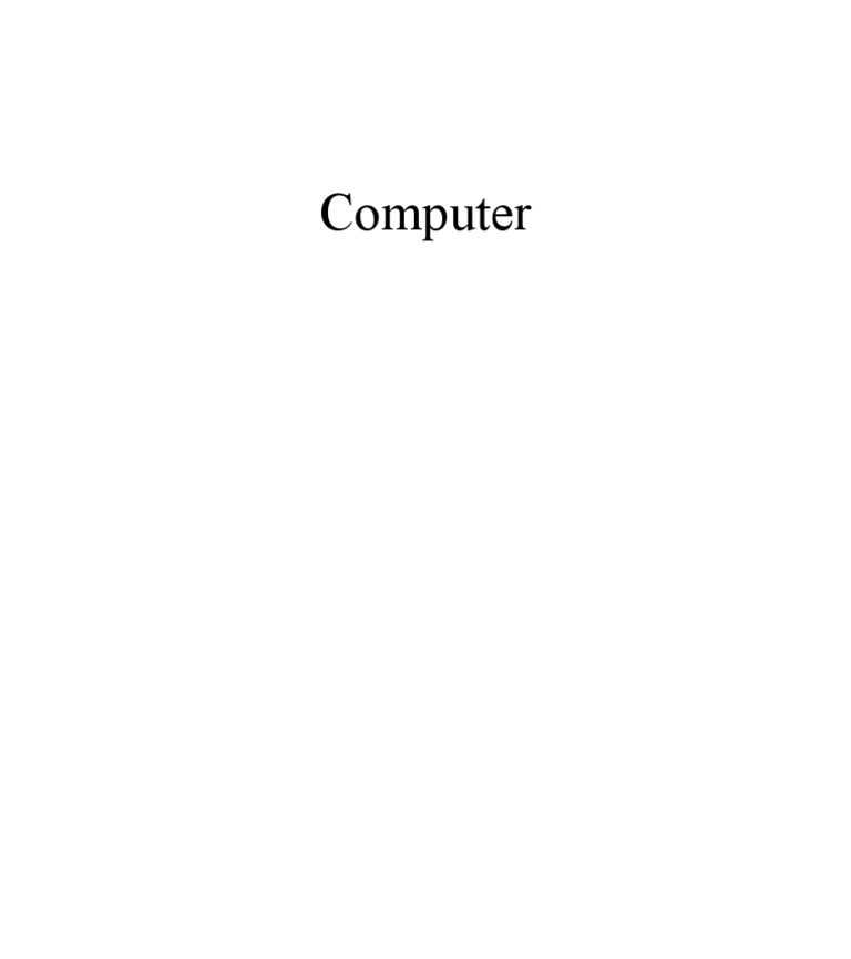 Computer | PDF
