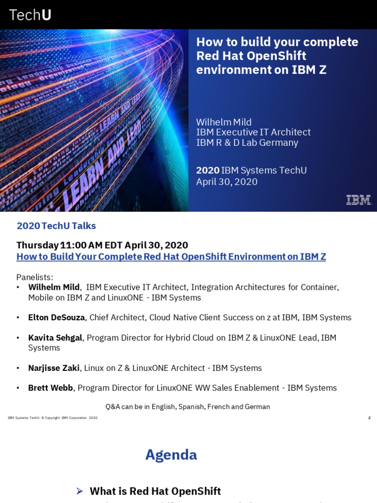 Build A Red Hat OpenShift On IBM Z Environment | PDF | Cloud Computing ...