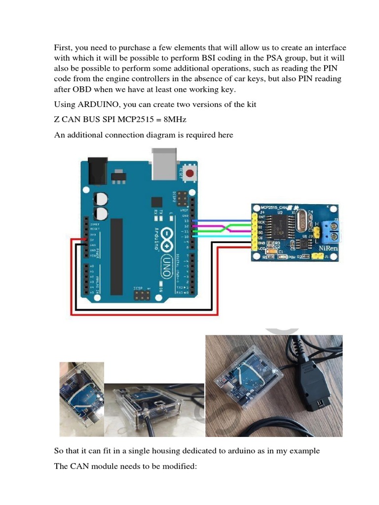Arduino Psa Interface | Download Free PDF | Arduino | Electrical Connector
