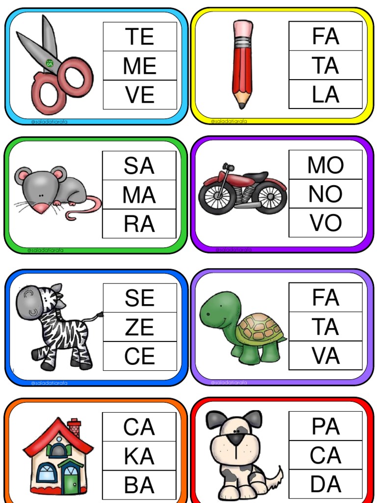 Aprendendo As Silabas | PDF