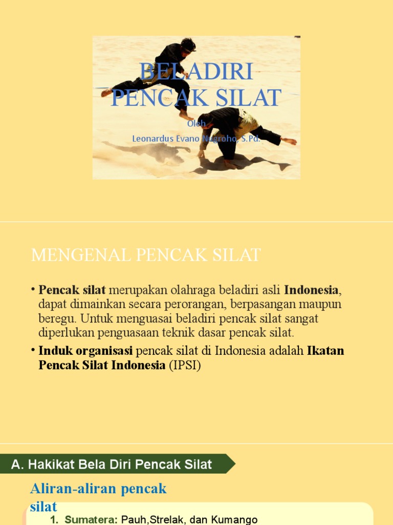 Materi 8. Aktivitas Bela Diri Pencak Silat | PDF | Olahraga & Rekreasi
