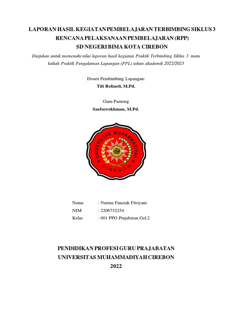 Laporan RPP Lesson Study PPG Prajabatan | PDF