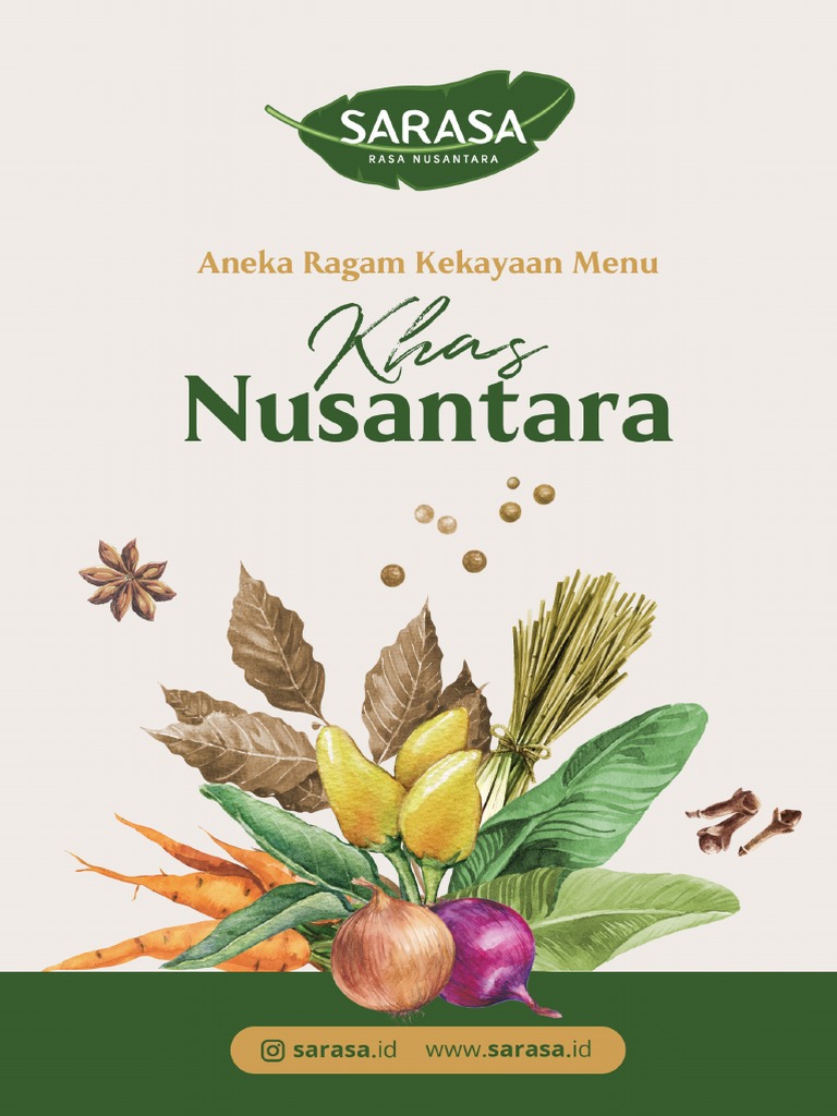 Sarasa - New Brochure Digital - All Menu PDF | PDF