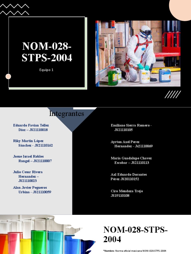 Norma Nom-028-Stps-2004 | PDF