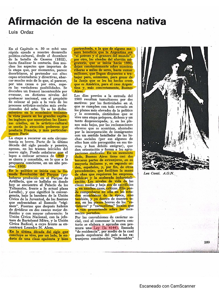 Afirmación de La Escena Nativa - Luis Ordaz | PDF