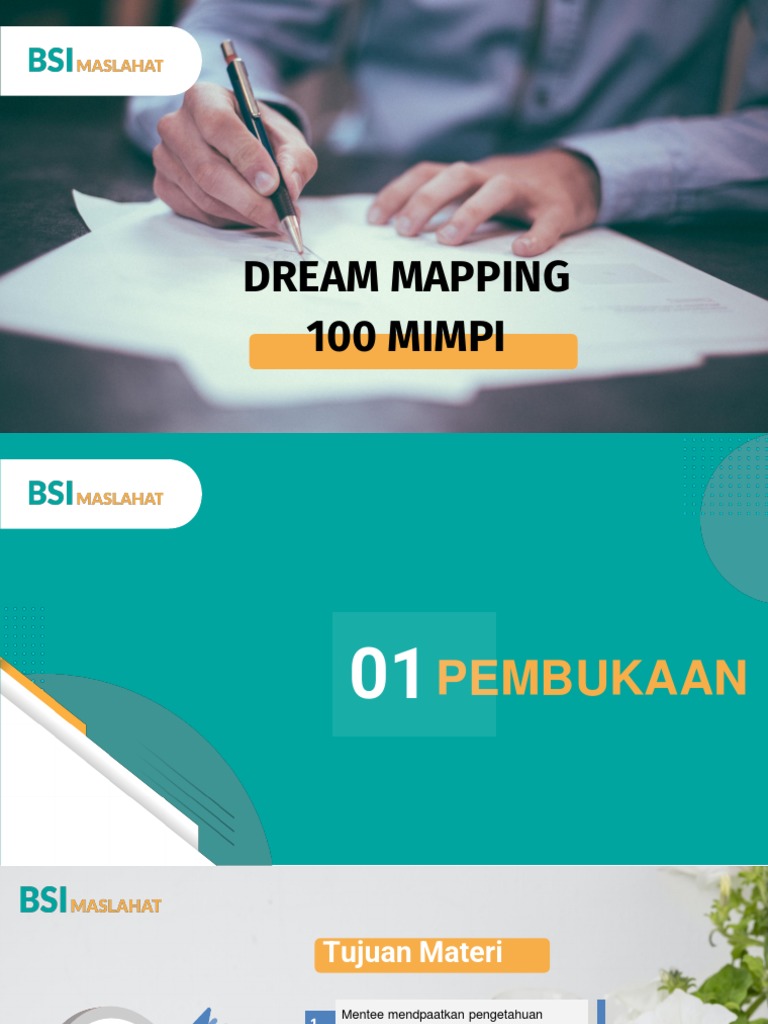 (Materi 10) Panduan Ajar - Dream Mapping 100 Mimpi PDF | PDF
