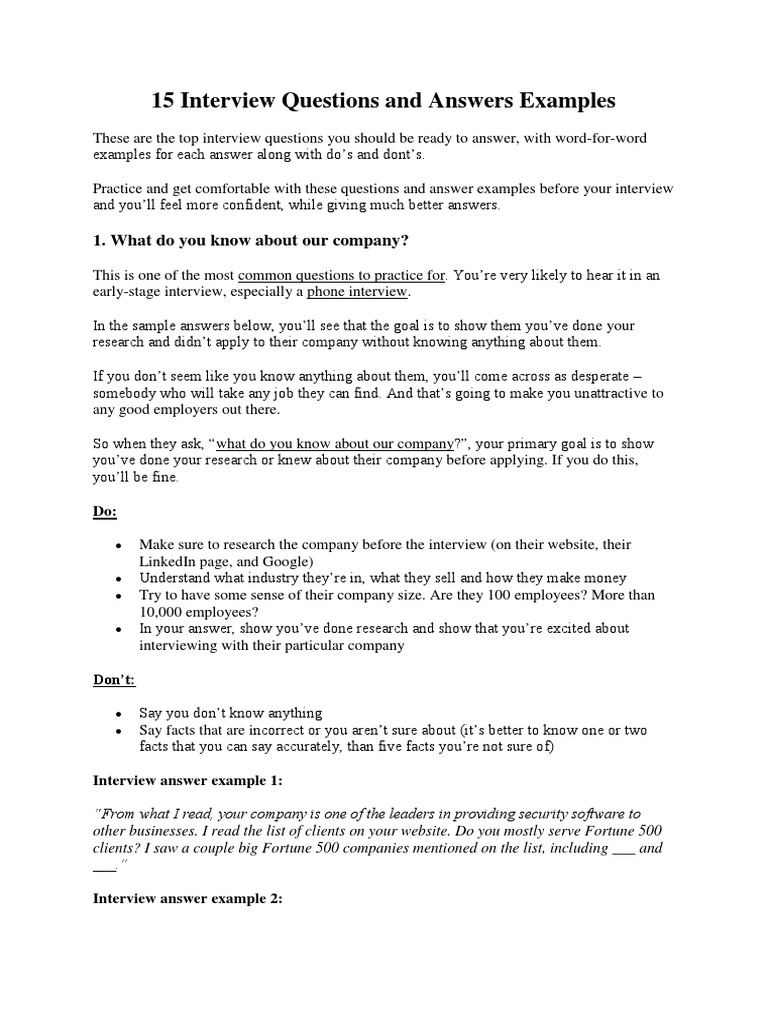 Job Interview | PDF | Decision Making | Job Interview