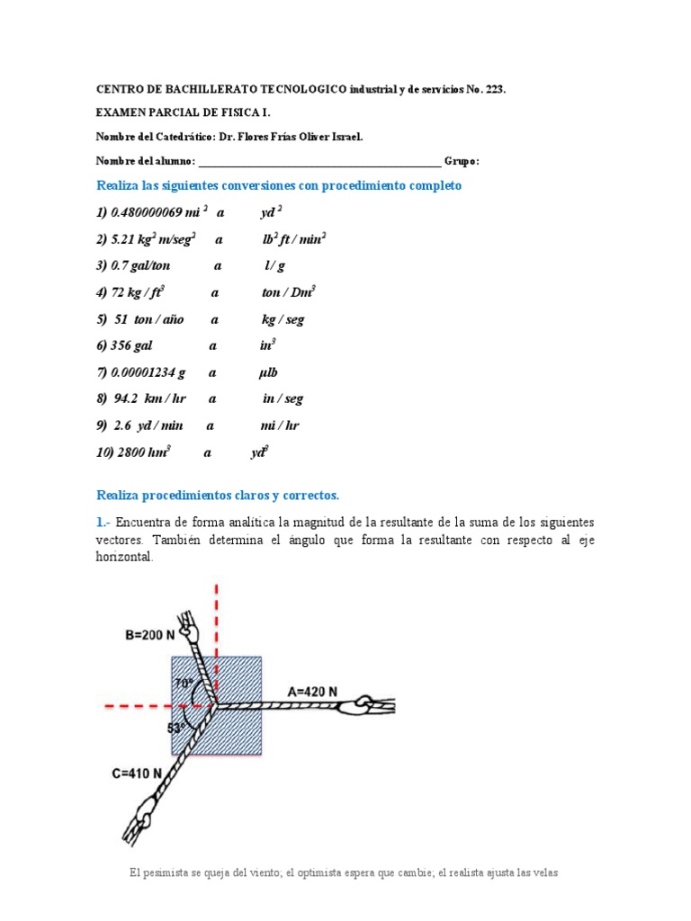 Realiza Las Siguientes Conversiones Con Procedimiento Completo | PDF ...