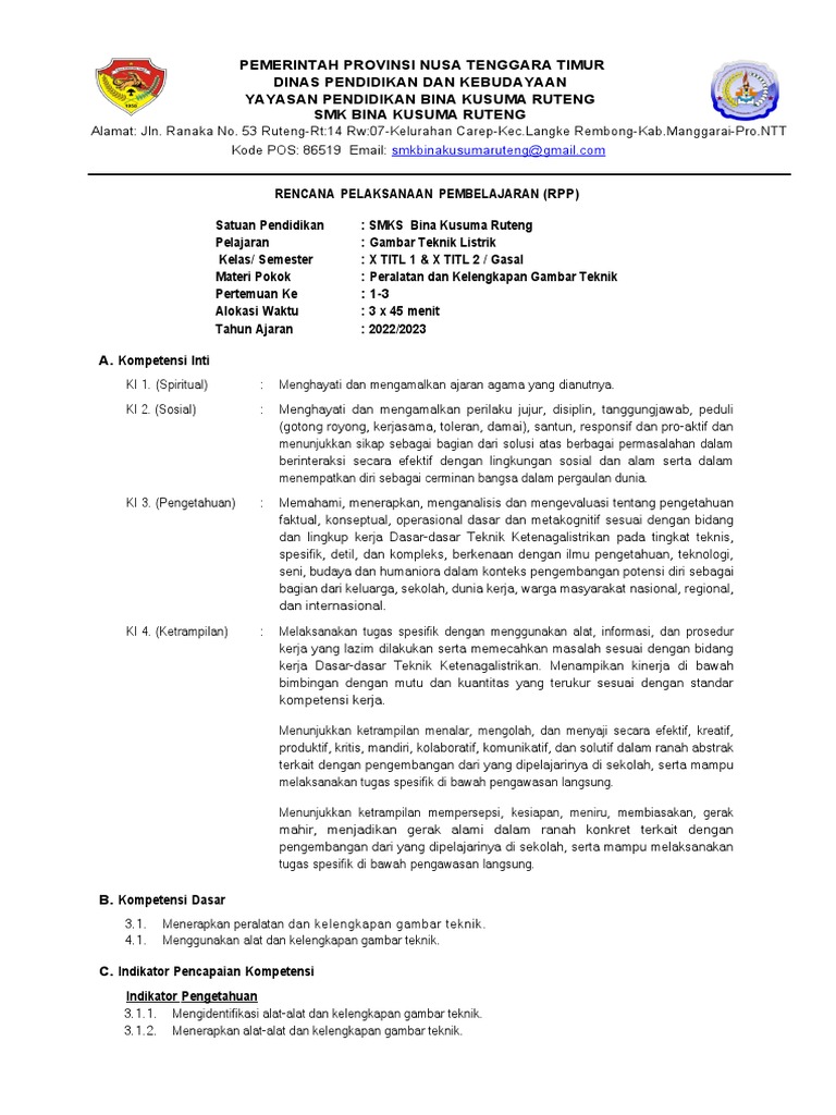 RPP GTL - Sari (1-3) | PDF