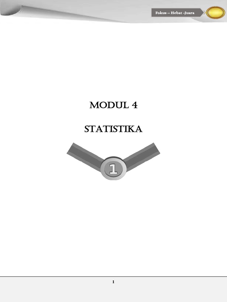 Modul 4 - Statistika | PDF