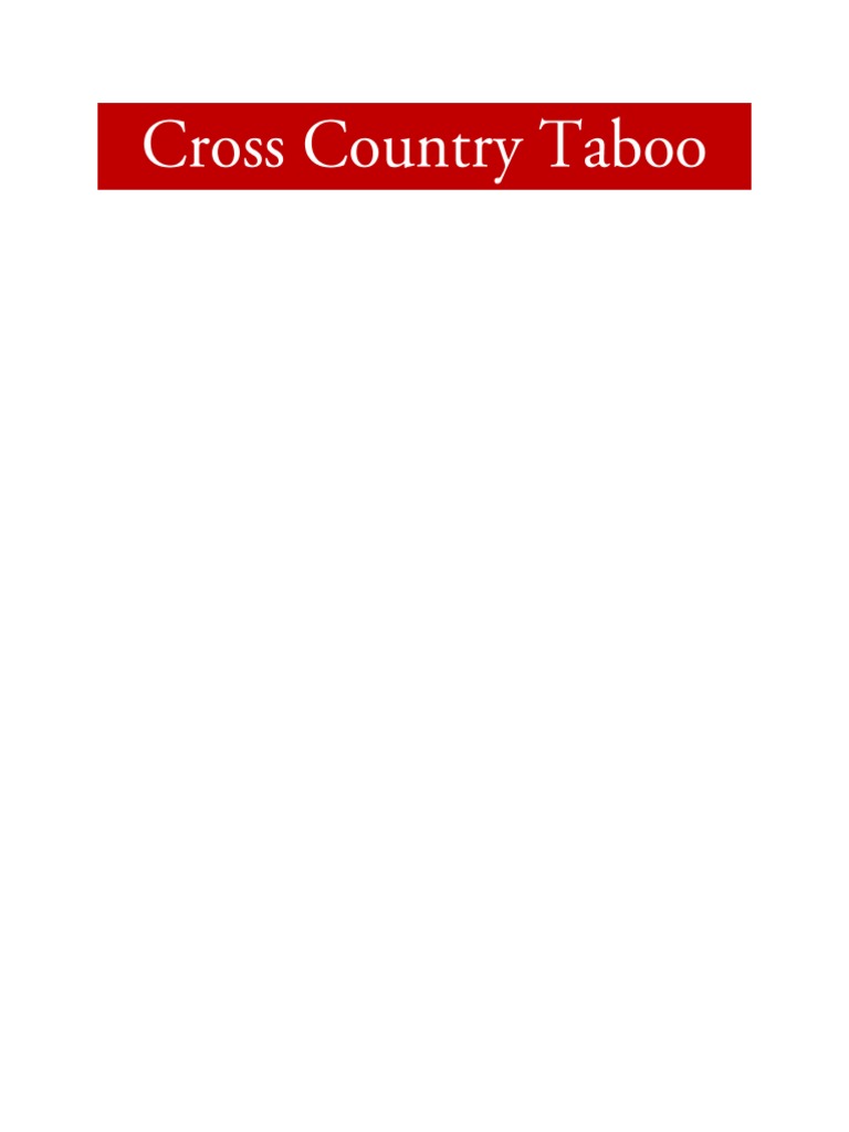 Cross Country Taboo - Richman3 PDF | PDF