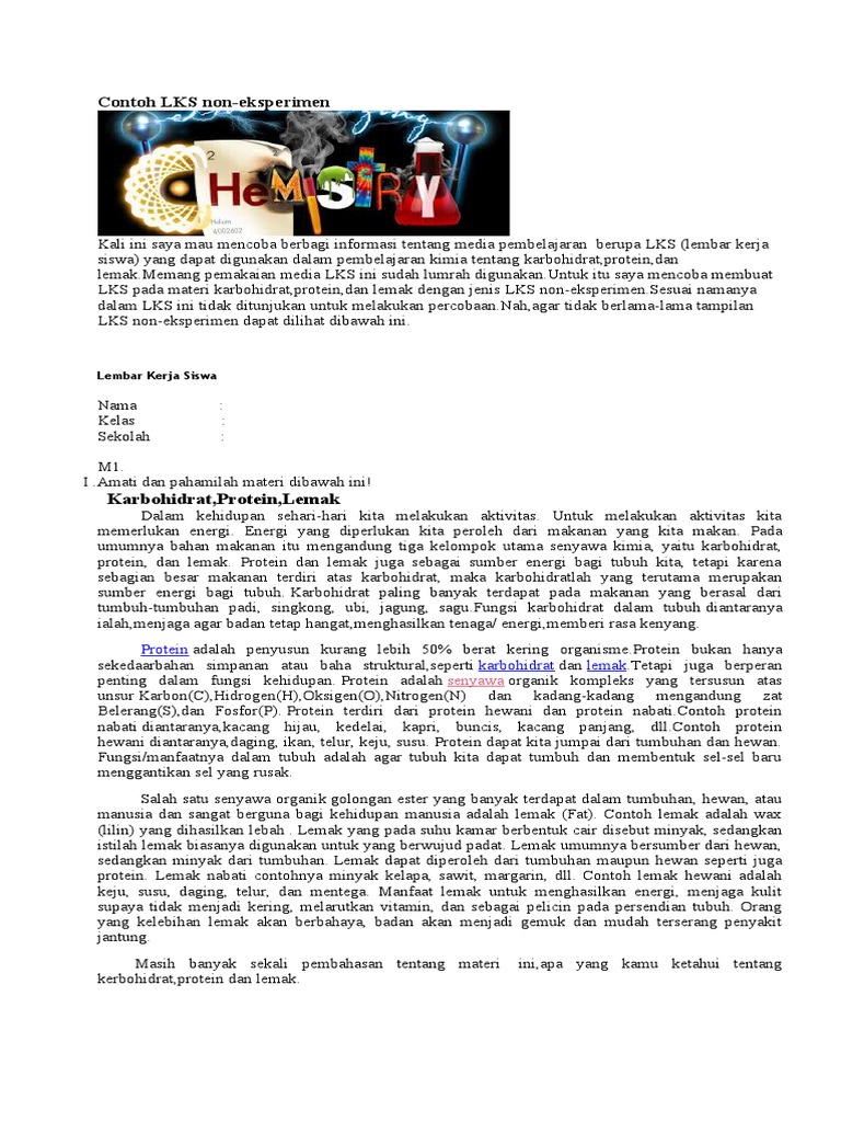 Contoh LKS Non | PDF | Kesehatan Holistik