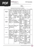 Wix Portfolio Rubric | PDF | Websites | Communication