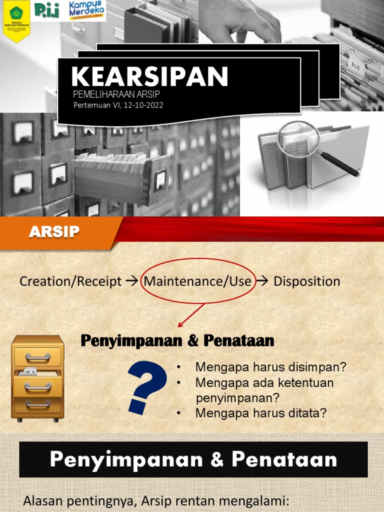 Kearsipan Pert. 7 | PDF | Teknologi & Rekayasa