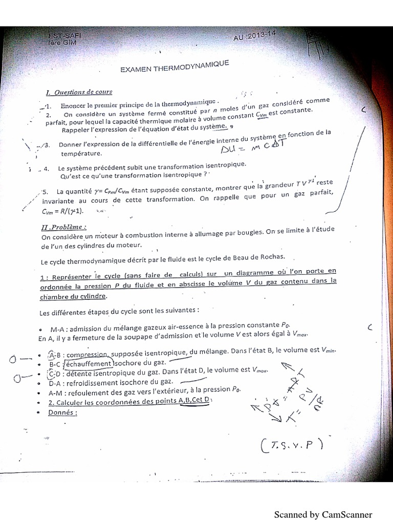 Exam 2013 2014 + Corr + Annex-1 | PDF