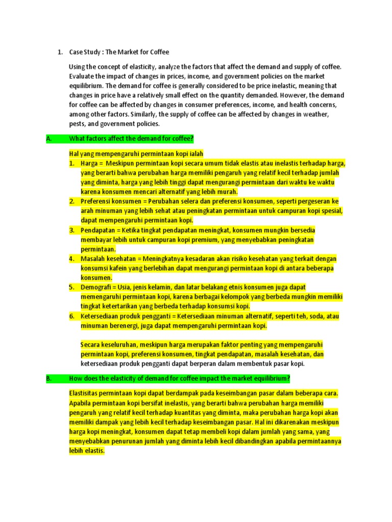 Case Study Mikro Ekonomi PDF | PDF