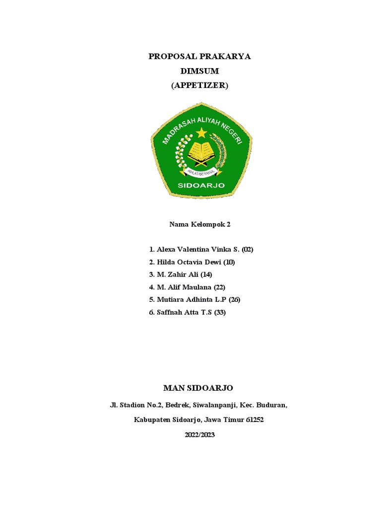 Proposal Dimsum Pkwu | PDF