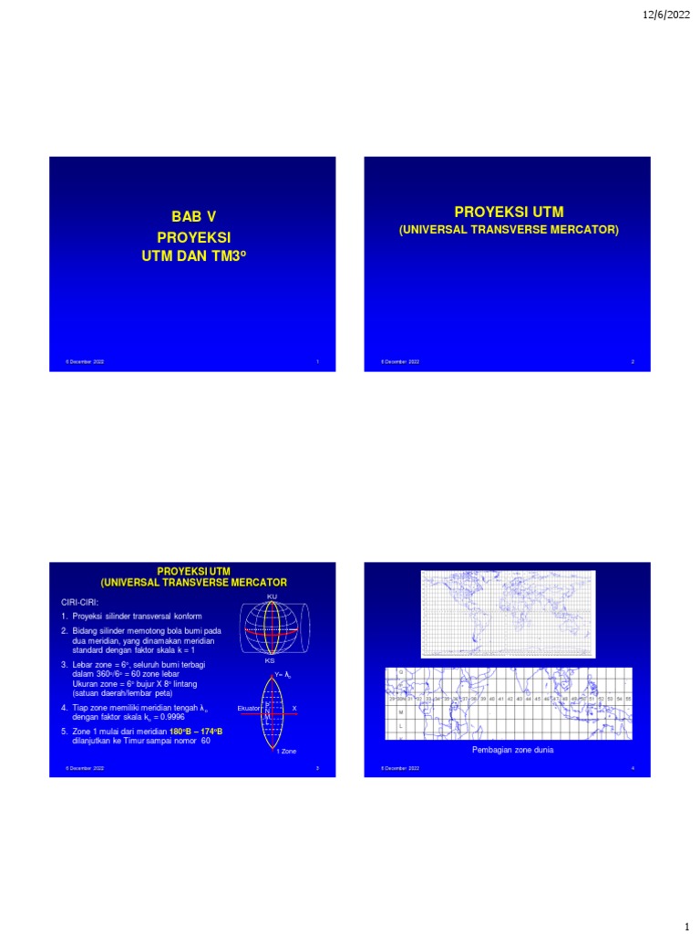 Proyeksi UTM dan TM3 di Indonesia | PDF